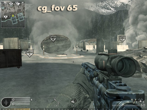 Call of Duty 4 ( CoD4 ) Blickwinkel – fov (field of view)